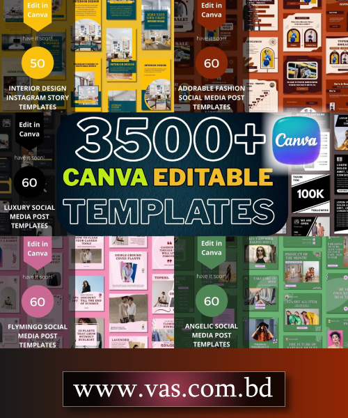 3500+ Canva Editable Social Media Templates Mega Bundle for Instagram ...